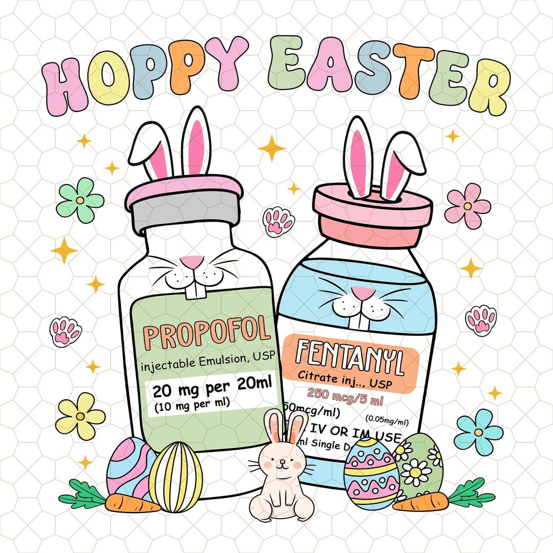 Hoppy Easter Propofol ICU CRNA Png, Therapy Squad Easter Day Png ...