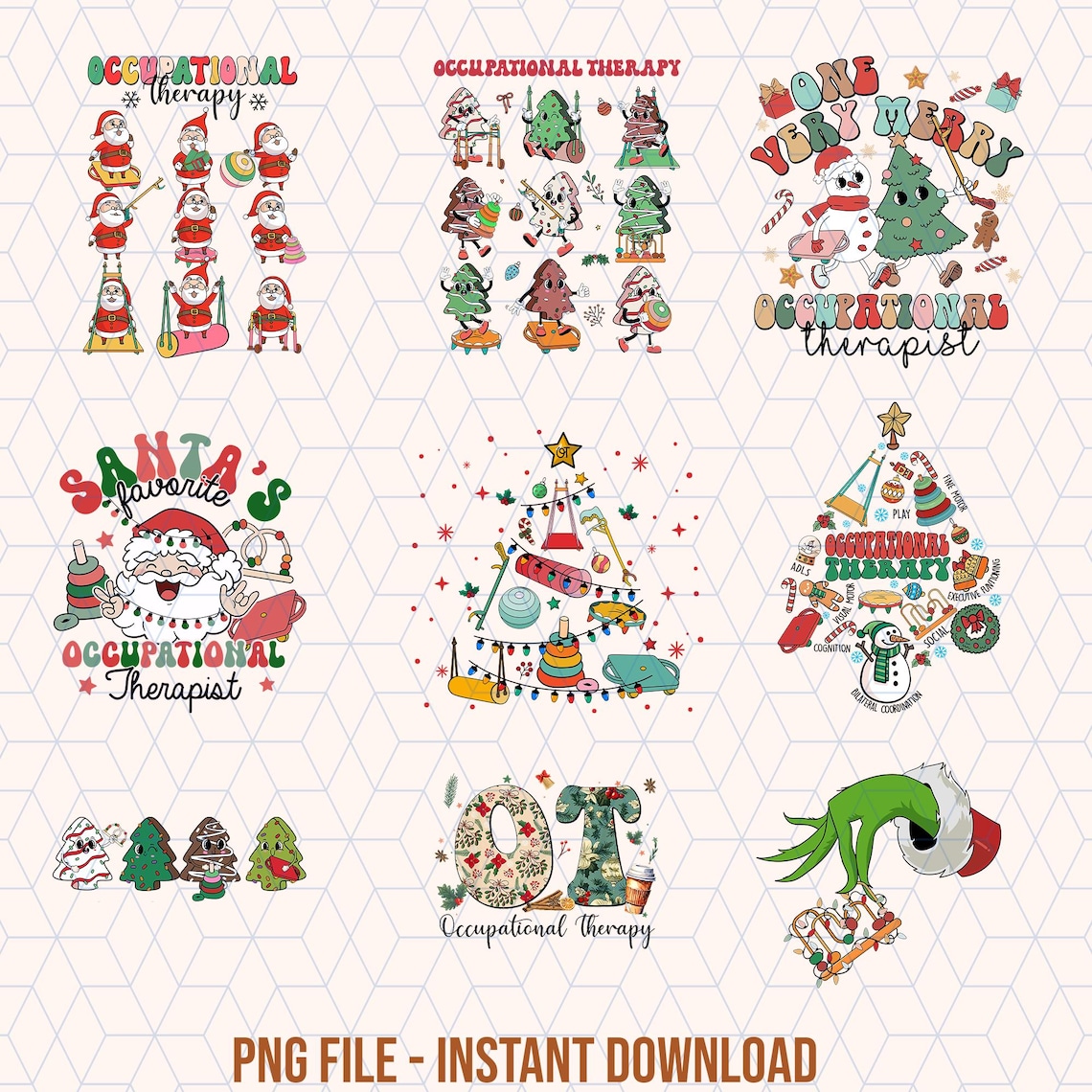 Occupational Therapy Christmas Bundle, Occupational Therapist Christmas ...