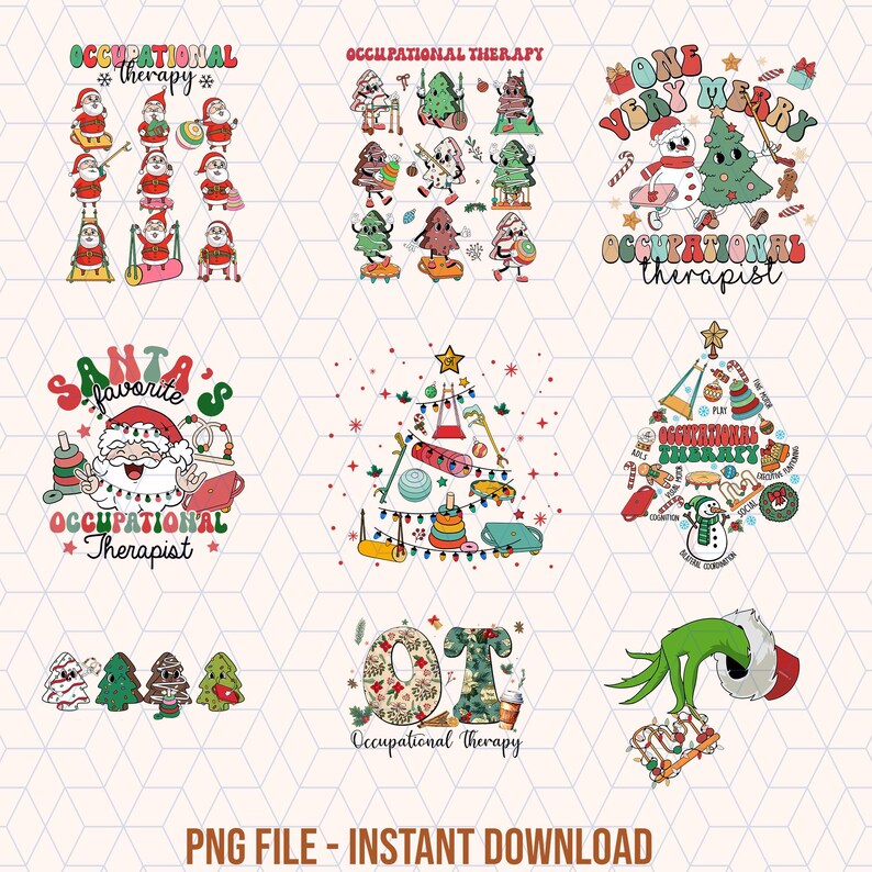 Occupational Therapy Christmas Bundle, Occupational Therapist Christmas ...