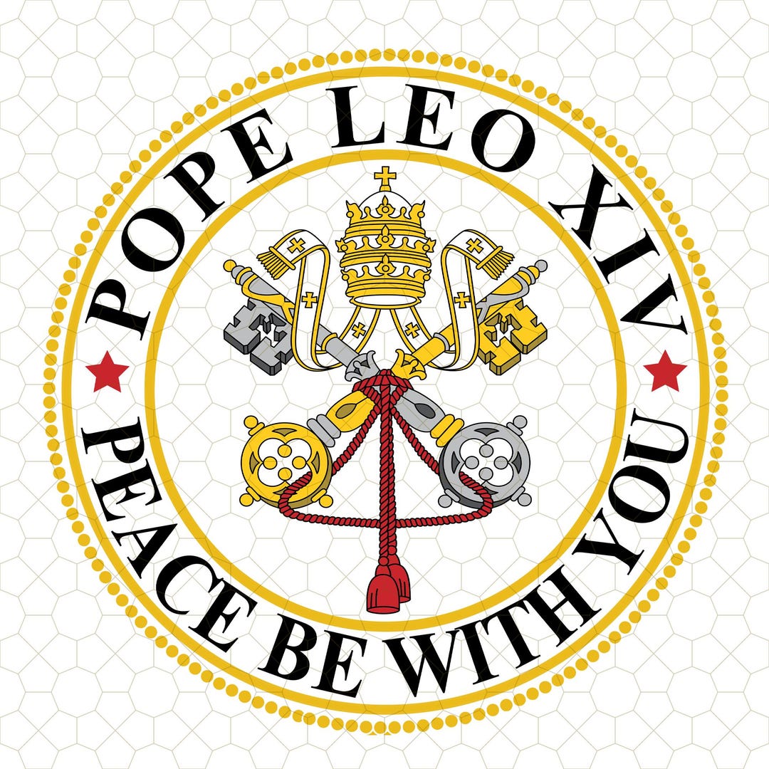 Pope Leo XIV Crest Png, Retro Cardinal Robert Francis PNG, Robert ...