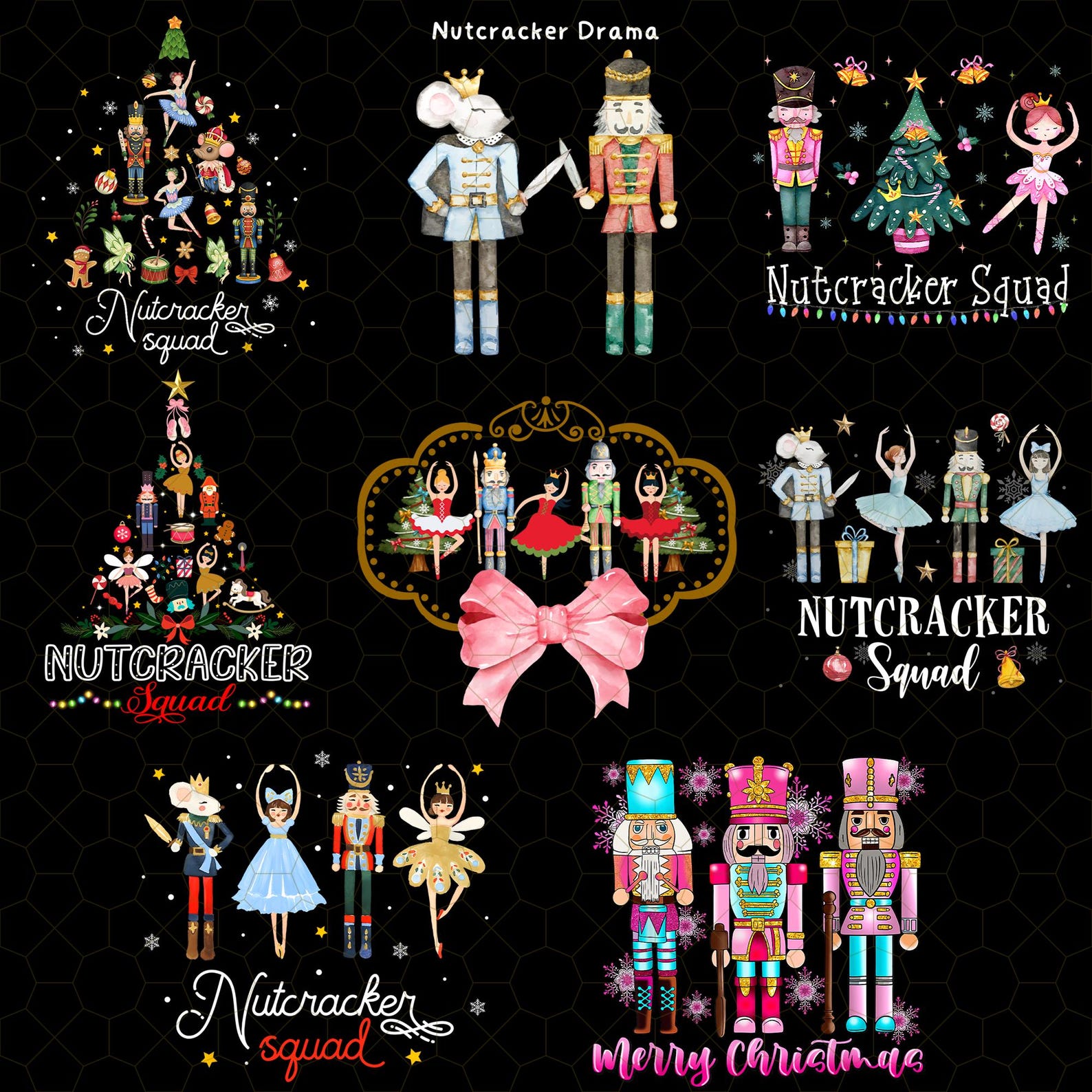 Bundle Nutcracker Squad Friends PNG Sublimation, Hanging With My ...