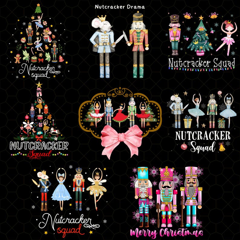 Bundle Nutcracker Squad Friends PNG Sublimation, Hanging With My ...