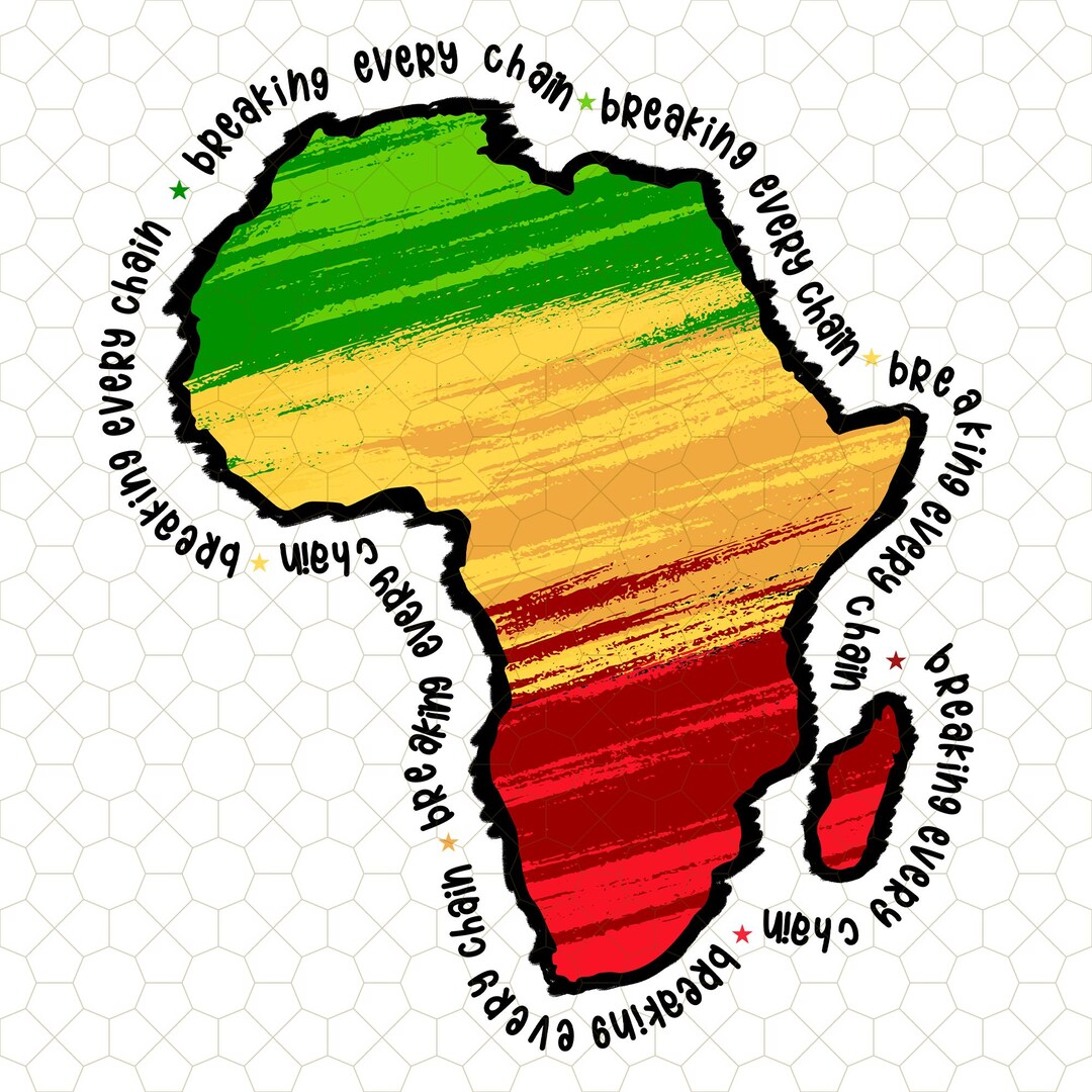 Africa Map Juneteenth PNG, Juneteenth Black History Month, Black Lives ...