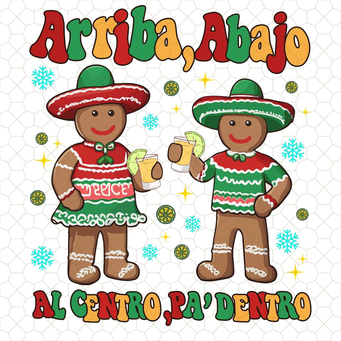 Gingerbread Mexican Arriba Png, Mexican Gingerbread With Sombrero ...