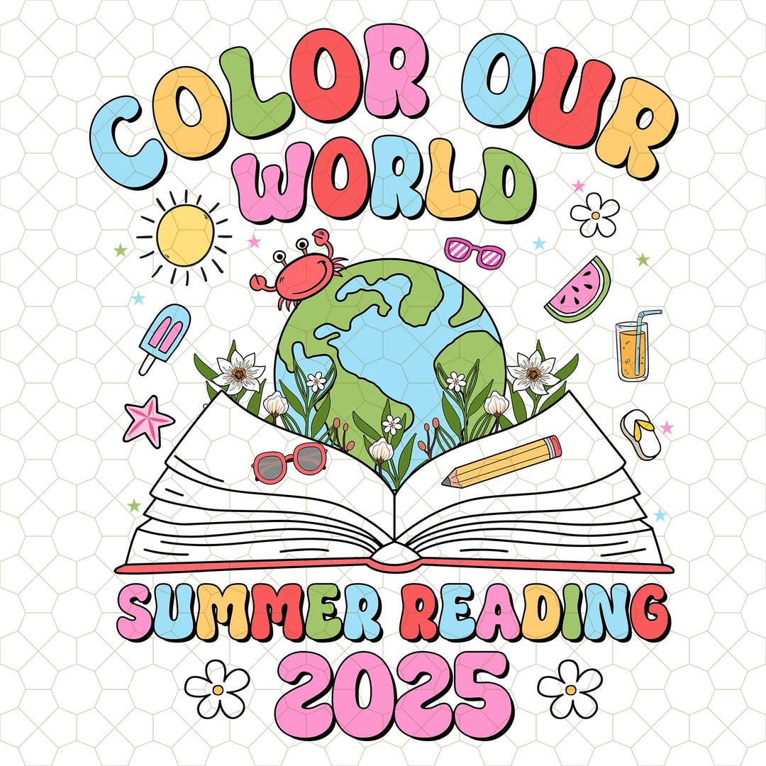 Color Our World Summer Reading 2025 Png, Summer Reading 2025 Png ...