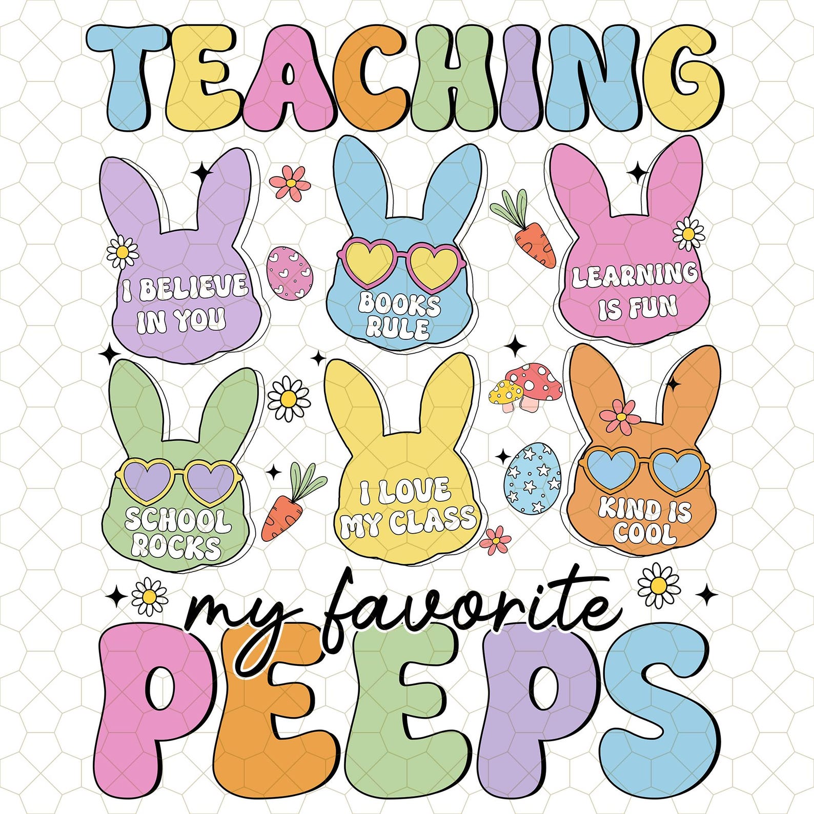 Teaching My Favorite Peeps PNG, Easter Teacher Png, Easter Png, Easter ...
