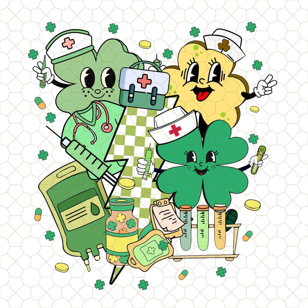 St Patricks Day Nurse Disco Ball Png, One Lucky Nurse St Patricks Day ...