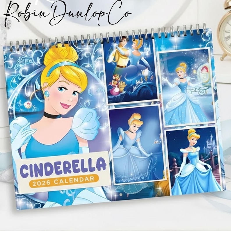 Cinderella Calendar 2026, Princess Calendar, Gift for Fan - Etsy Canada