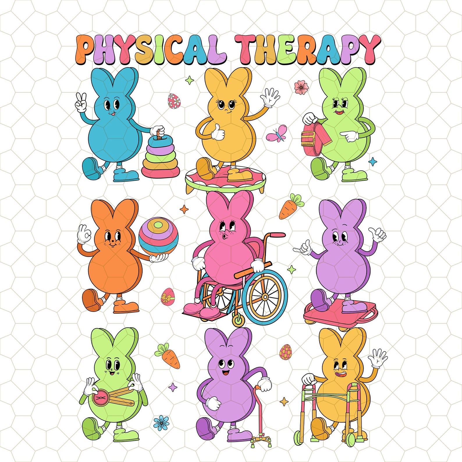 Physical Therapy Easter Png, Cute Physical Therapist Easter Day Png ...