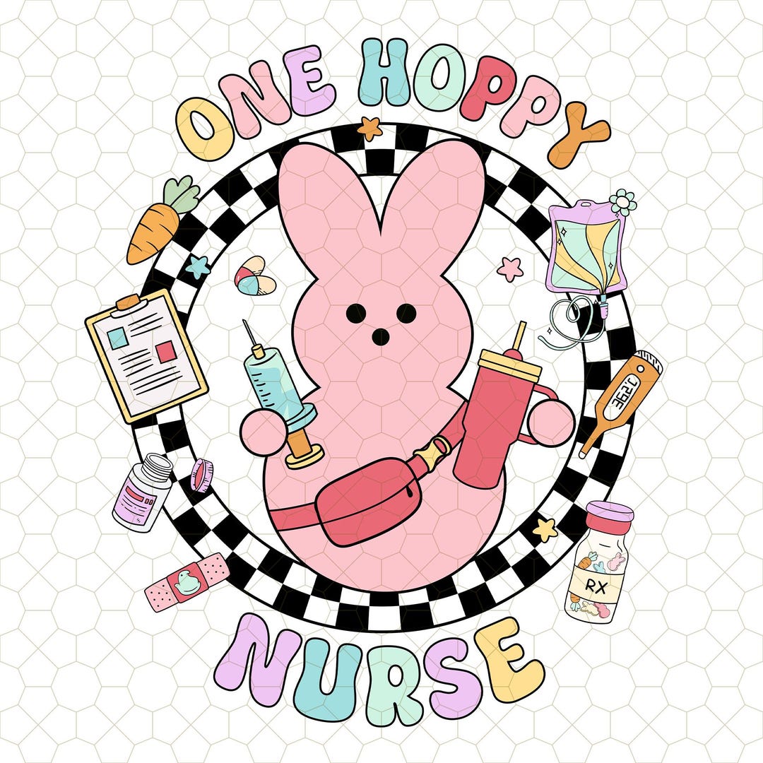 One Hoppy Nurse Easter Day Png, Nurse Easter Png, Happy Easter Png ...