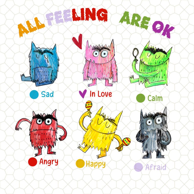 All Feelings Are Ok Mental Health Halloween Png, Teacher Gift Png ...