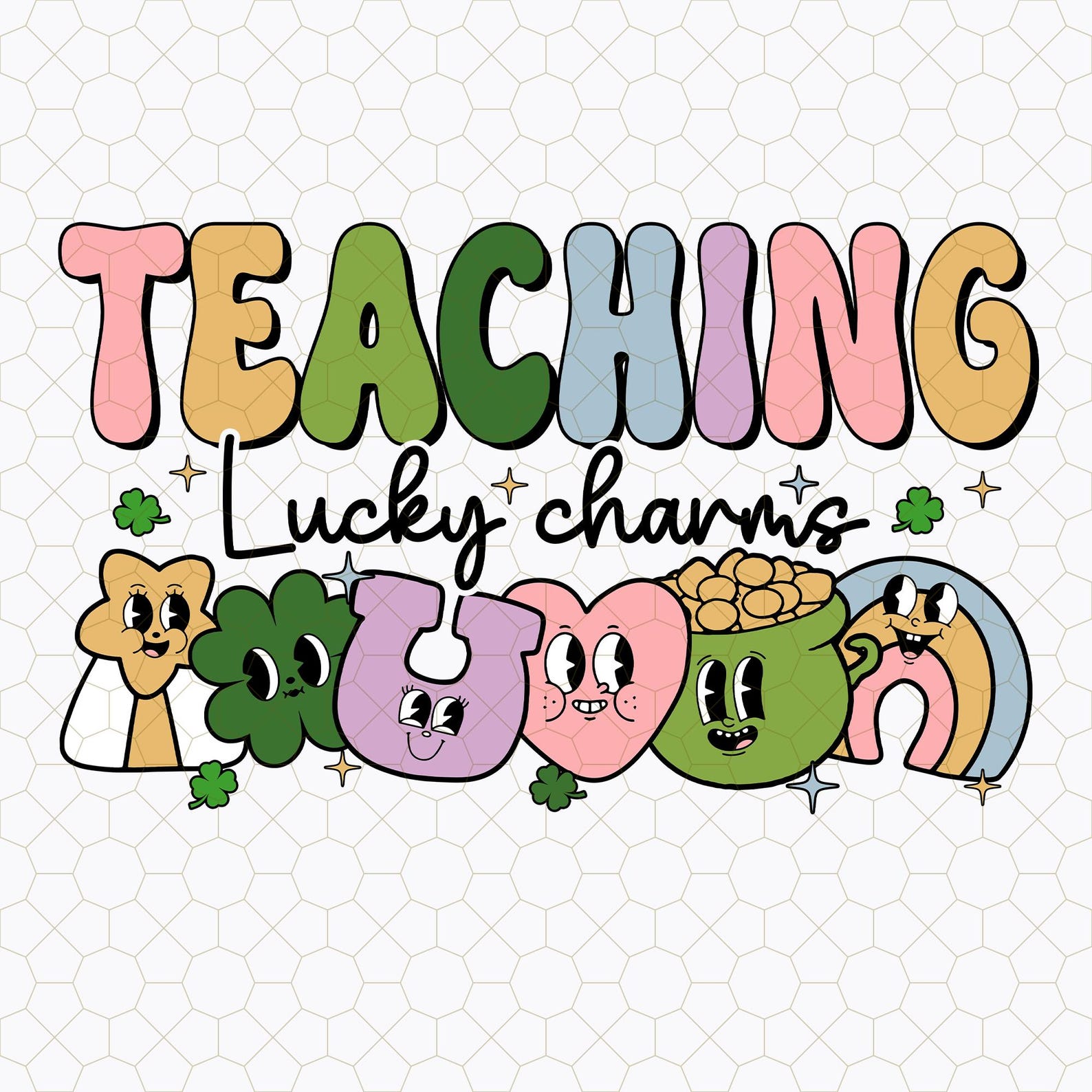 Teaching Lucky Charms Png, Teacher St.patrick's Png, St.patrick's Day ...