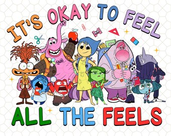 All Feelings Are Okay Inside Out Png, Cartoon Emotions Png, Mental ...