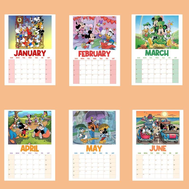 Mickey and Friends Wall Calendar 2026, New Year Gift - Etsy Canada
