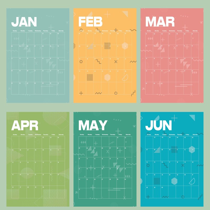 12 Monthly Wall Calendar 2026, 12 Monthly Decor, New Year Gift - Etsy UK