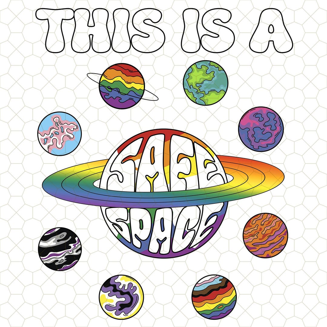 Safe Space LGBTQ Friendly Png, Equality Books and Flowers PNG Design ...
