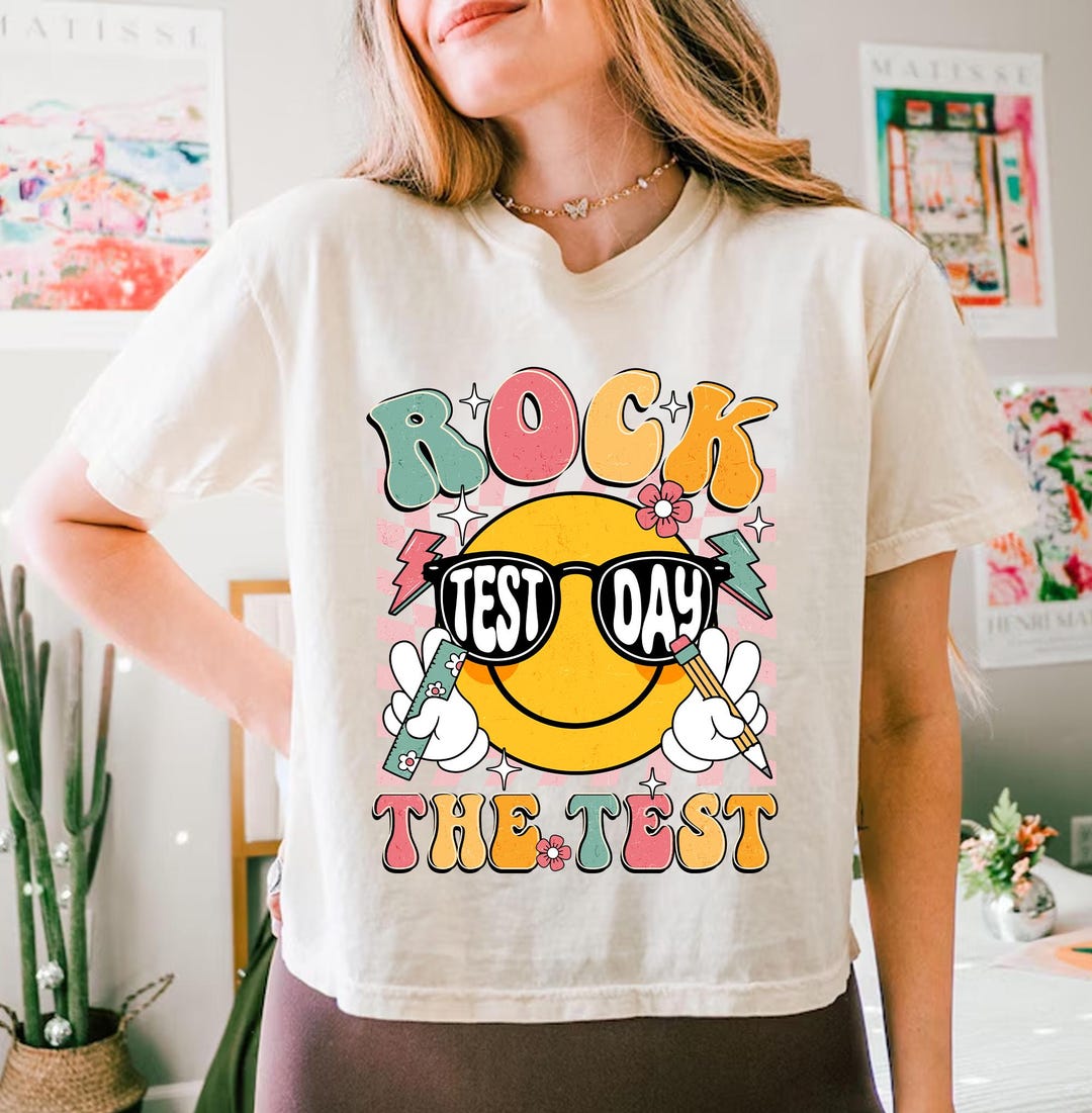Rock the Test Shirt, Teacher Life, Test Day Shirt, Rock the Test Shirt ...