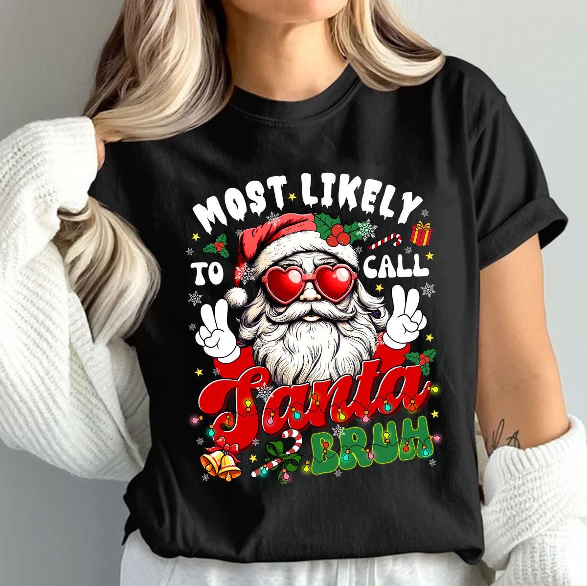 Most Likely to Call Santa Bruh Png, Christmas Png - Etsy