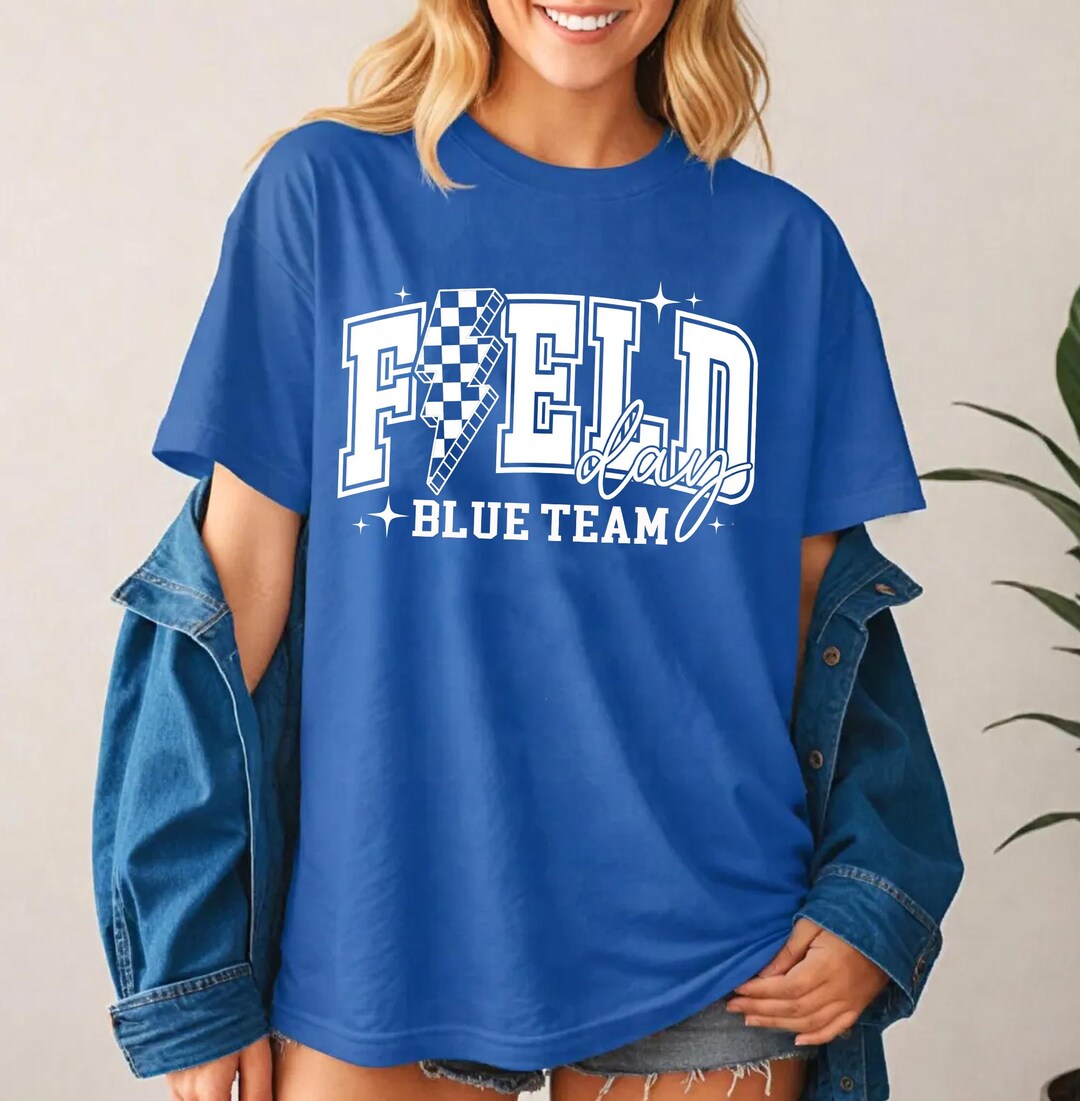 Field Day Blue Team Shirt, Color Field Trip Team Game Shirt, School ...
