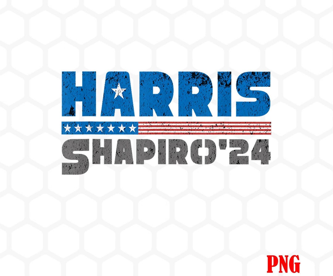 Kamala Harris Josh Shapiro PNG, Vote for Harris Shapiro 2024 Png ...