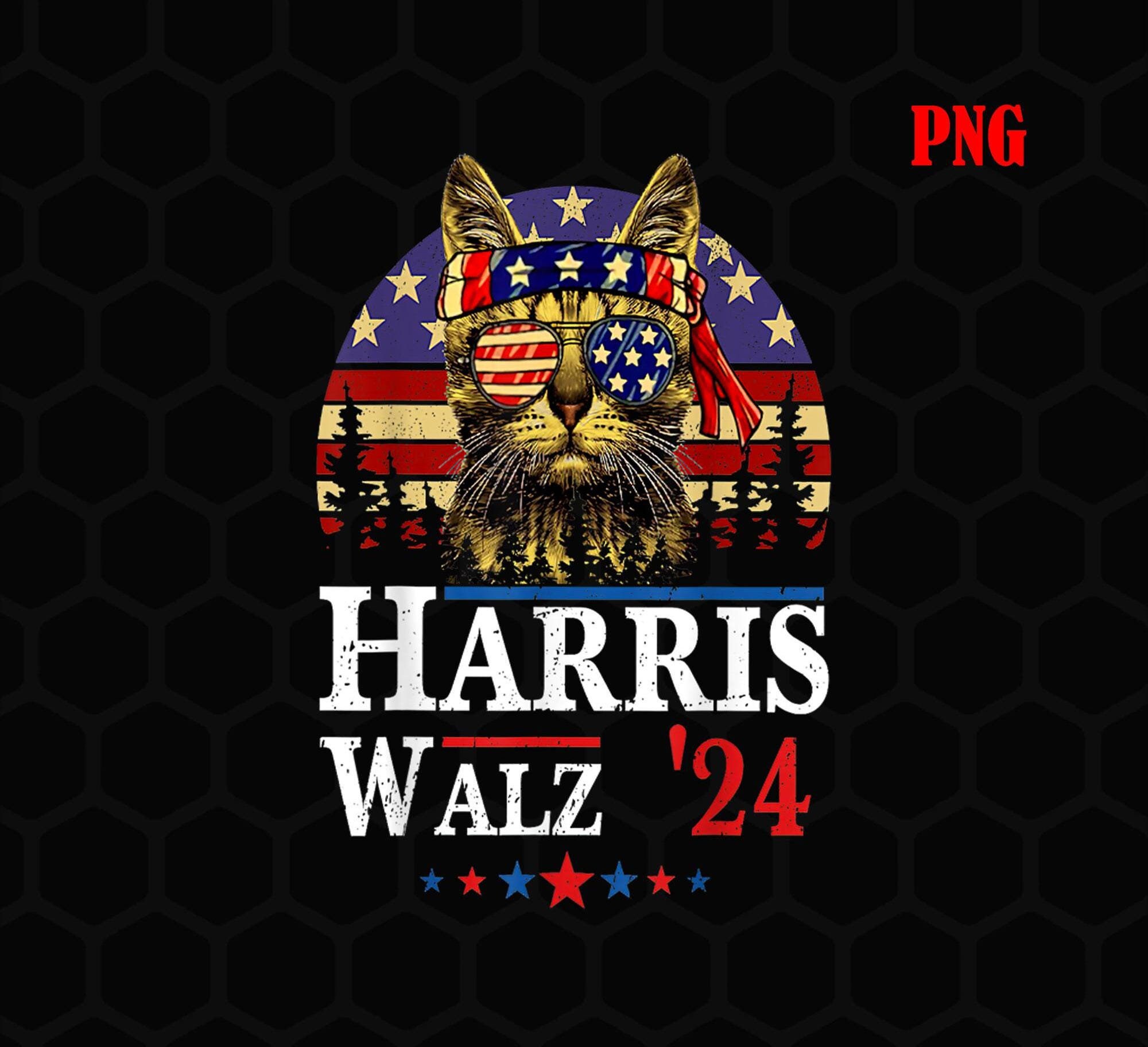 Harris Walz Cat 2024 Png, Kamala Harris Png, Harris Walz Shirt, Kamala ...