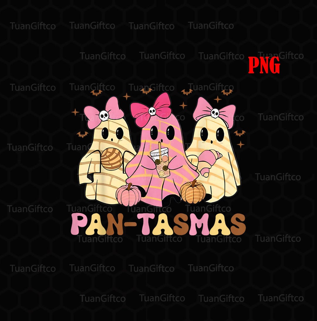 Pantasmas Mexican Ghost PNG, Spooky Conchas PNG, Pantasmas PNG, Cute ...