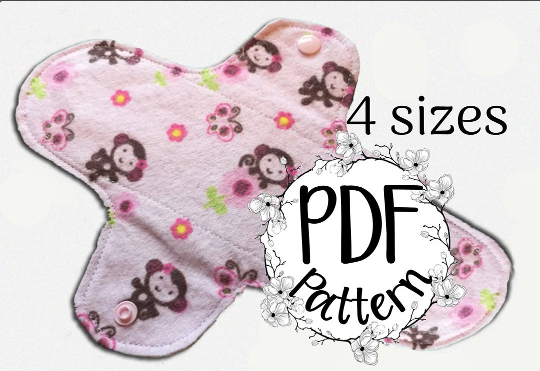 Reusable Sanitary Pad Pattern PDF Digital Download Panty - Etsy Australia