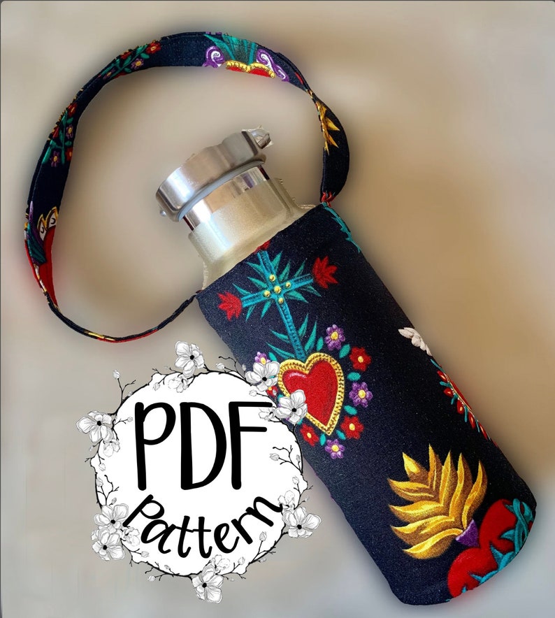 Drinking Bottle Carrier PDF Sewing Pattern Tutorial and - Etsy