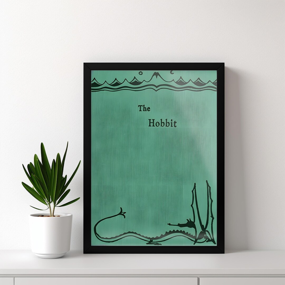 The Hobbit Poster Book Cover Poster // Lord of the Rings Poster ...