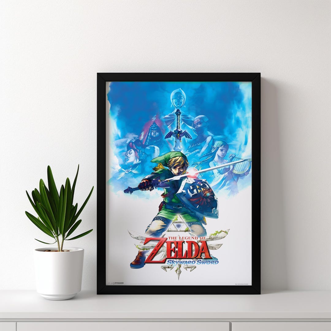 The Legend of Zelda Poster the Legend of Zelda Digital Print Zelda Game ...