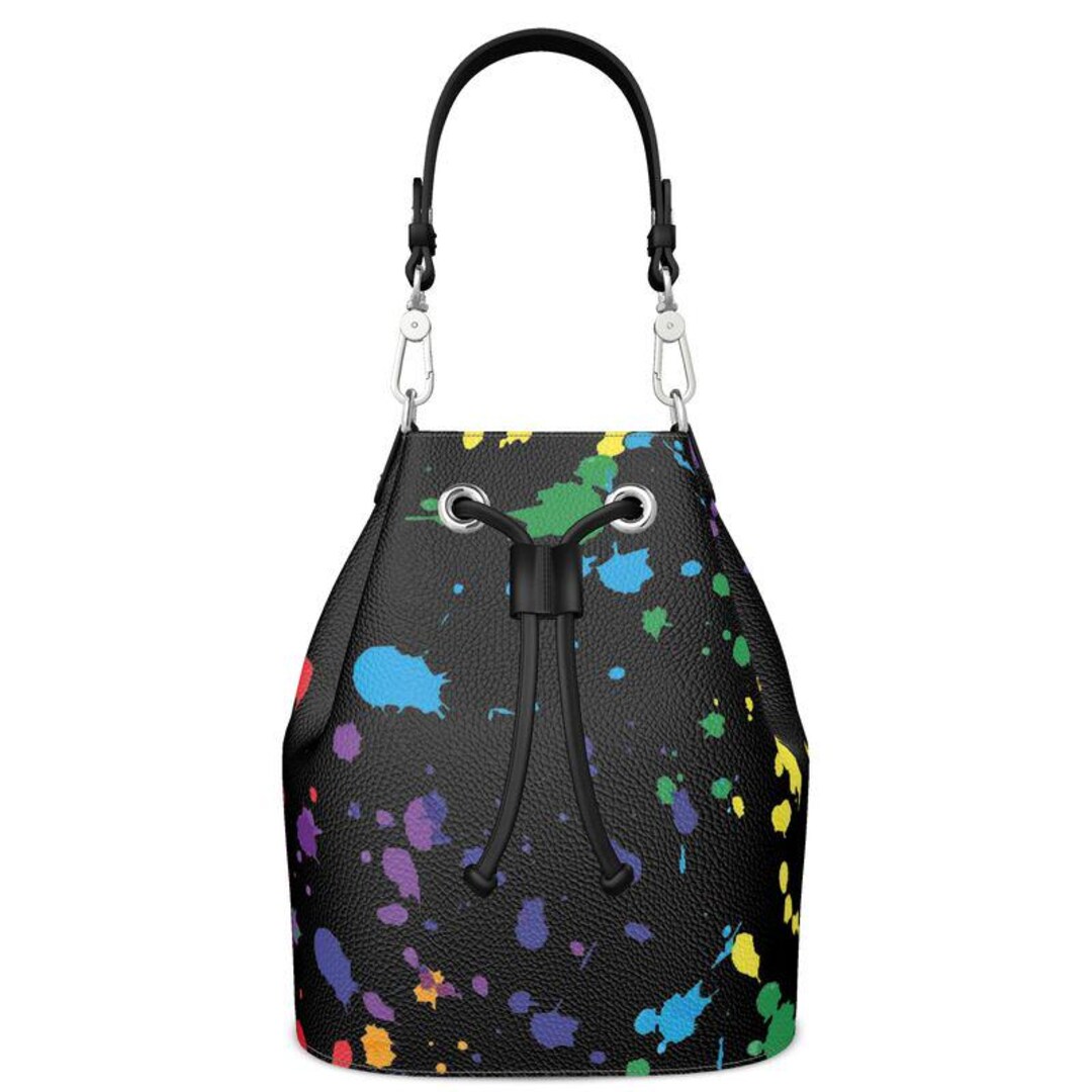 Paint Splatter Bucket Bag - Etsy