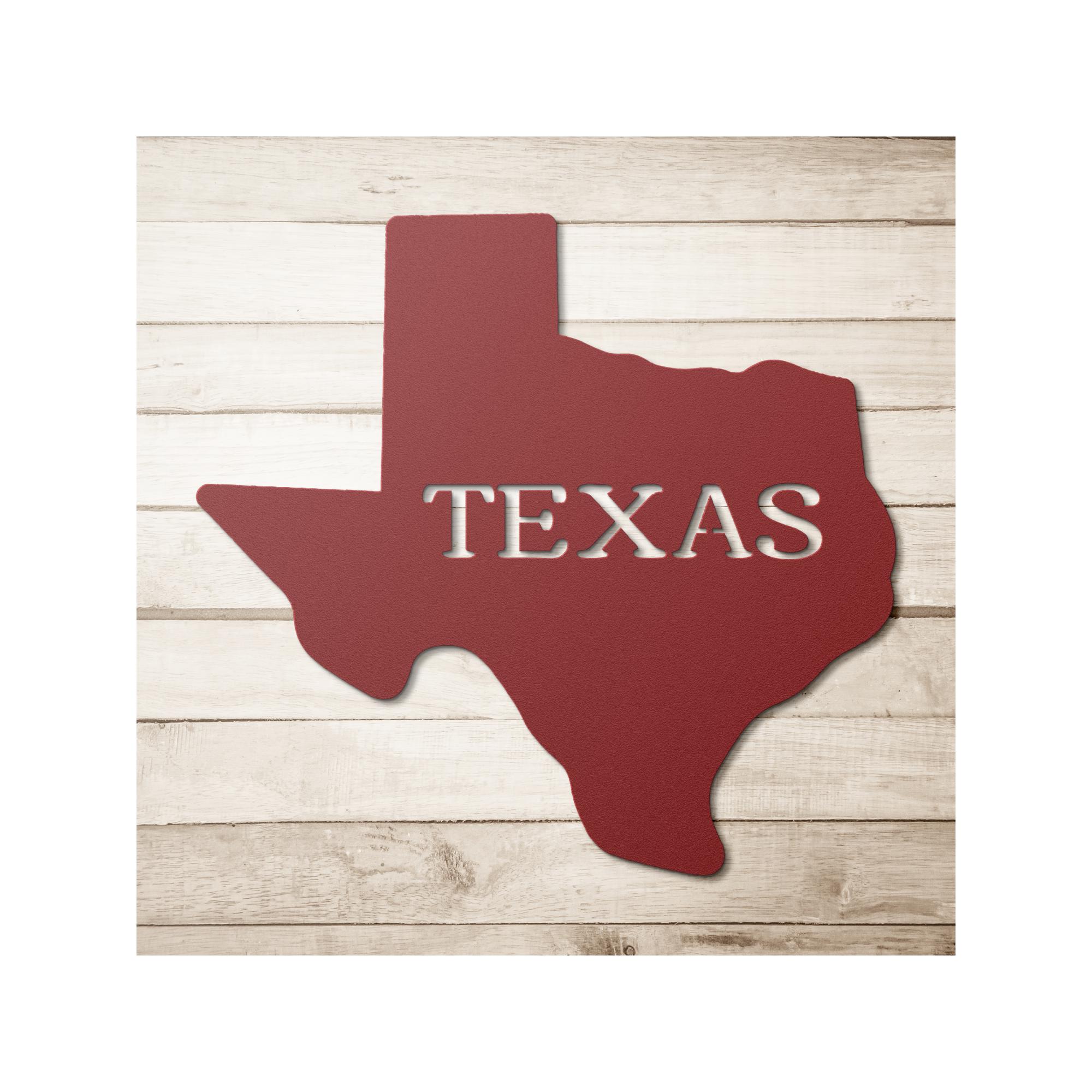 Texas State Metal Wall Art - Etsy