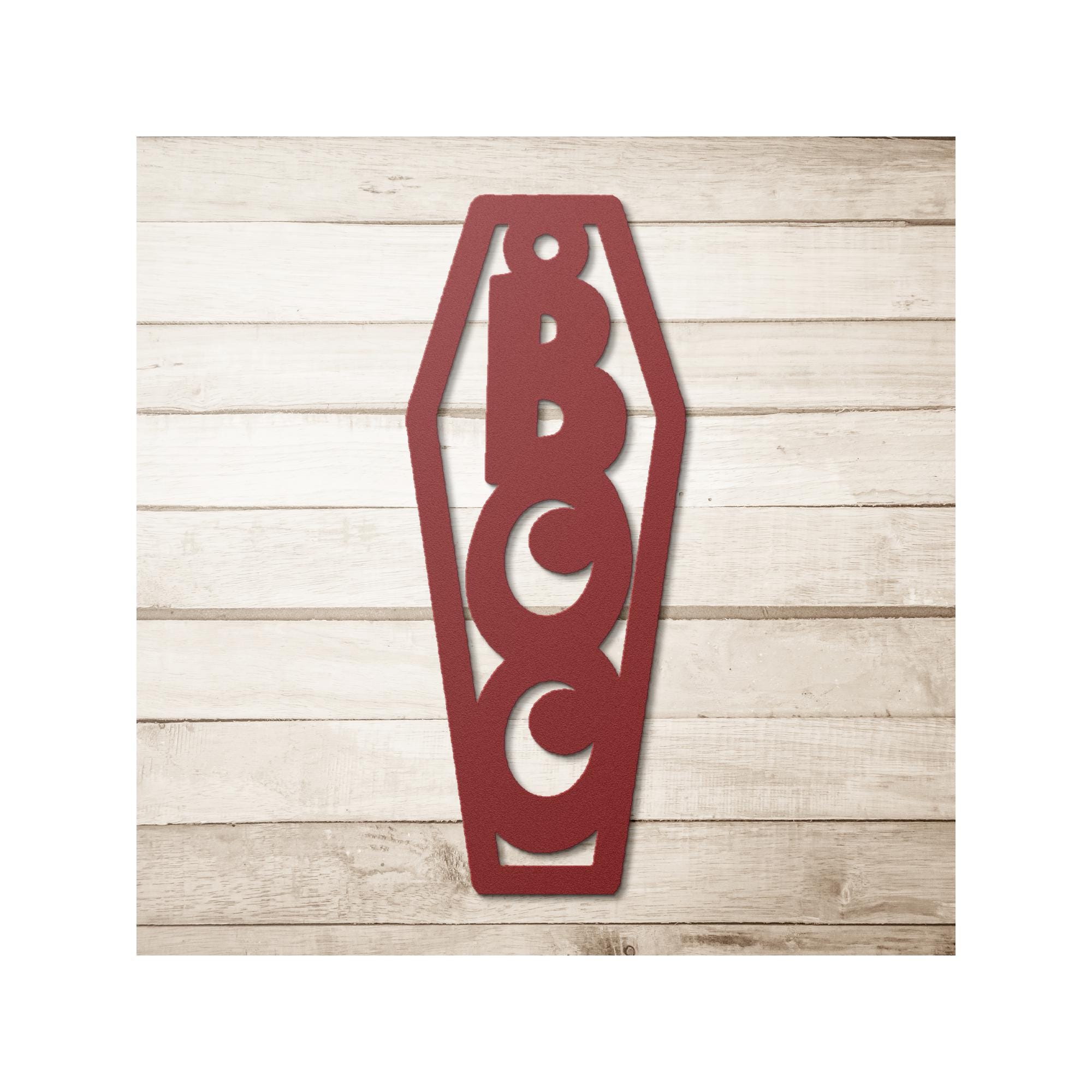 Boo Coffin Wall Art, Metal Sign - Etsy