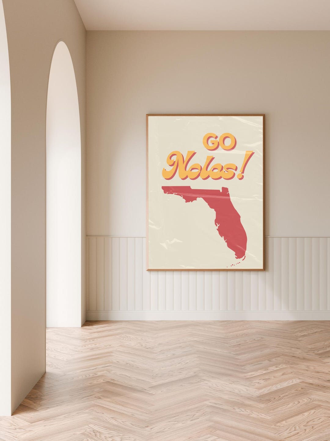 GO NOLES Vintage College Dorm Poster FSU 18x24 Inch – Digital Download ...