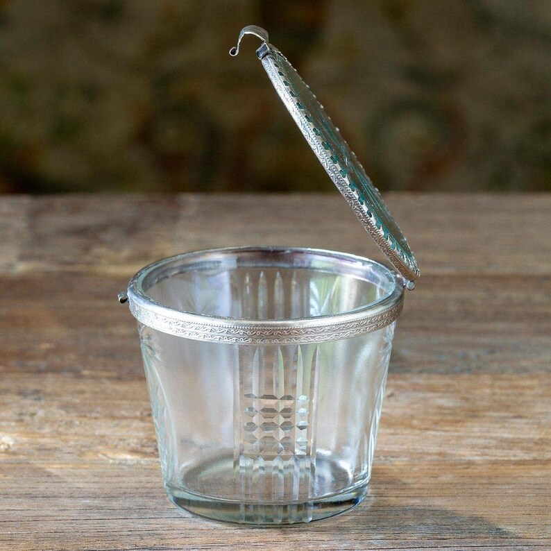Small 3.25 Vintage Style Lidded Cut Glass Keepsake Box - Etsy