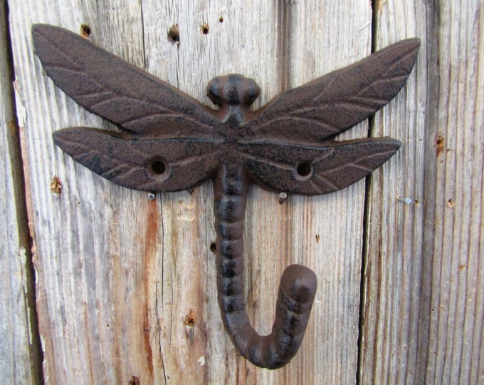 Vintage Style Cast Iron Dragonfly Rustic School Coat Hook Wall Mount - Etsy