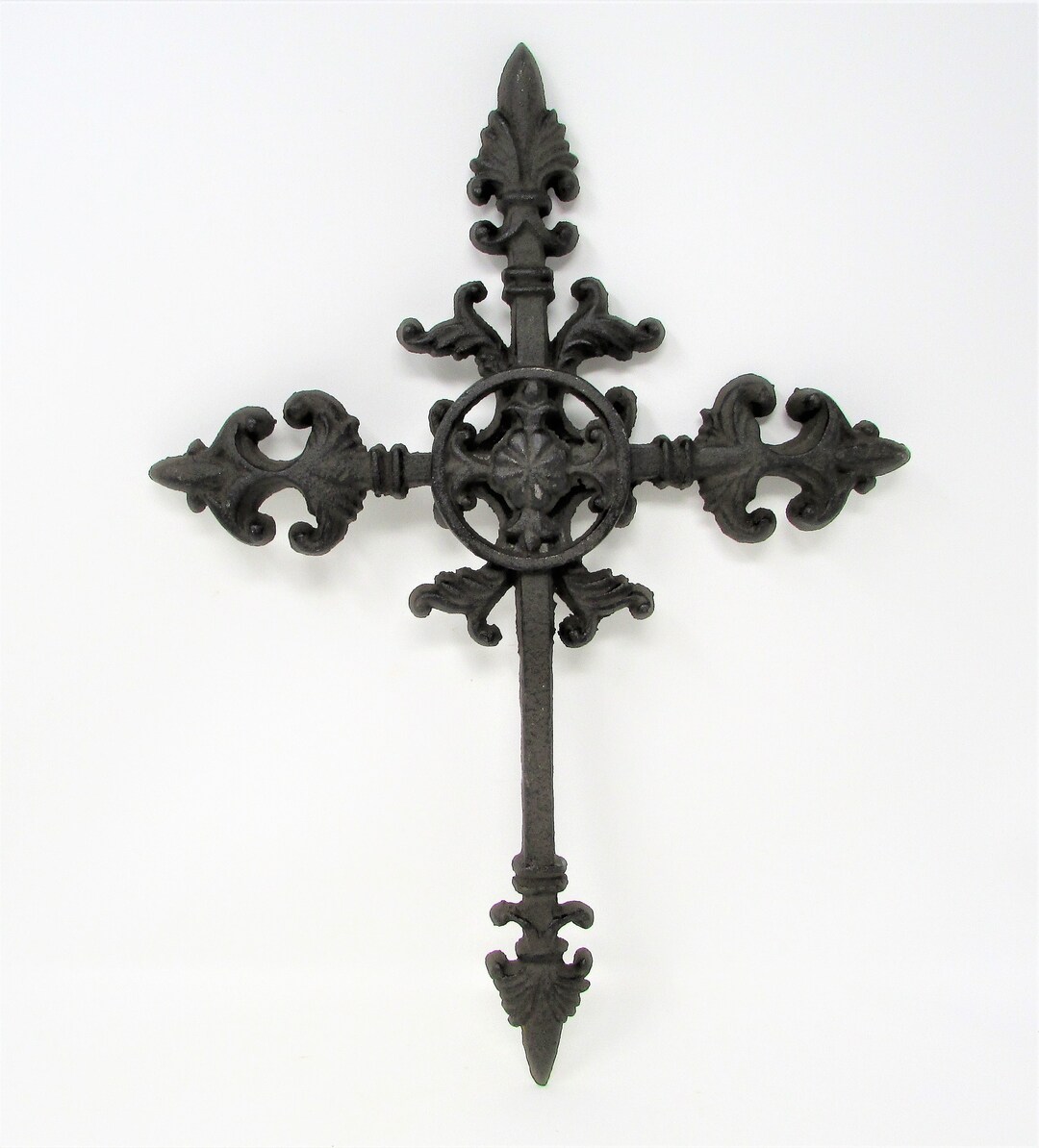 Antique Style Decorative Ornate Rustic 15 Wall Hanging Cast Iron Cross ...