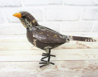 Metal Crow Statue - Etsy