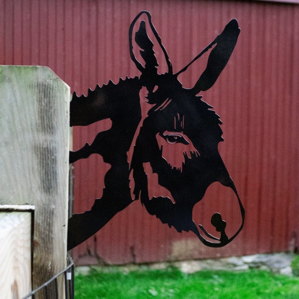 Donkey Yard Art - Etsy