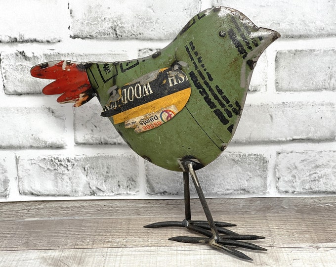 Bird Metal Sculpture, Bird Art, Tucan, Rustic Metal Sculpture ...