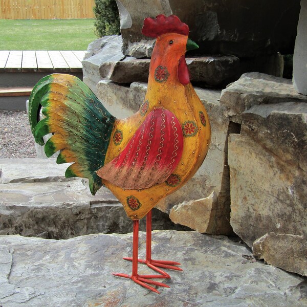 Rooster Statue - Etsy