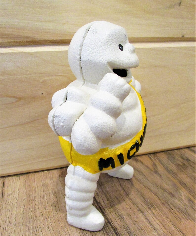 Vintage Style Cast Iron Michelin Man Tires Coin Bank Small - Etsy