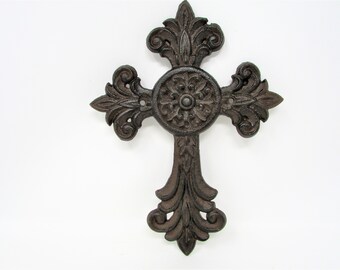 Cast Iron Wall Cross - Etsy