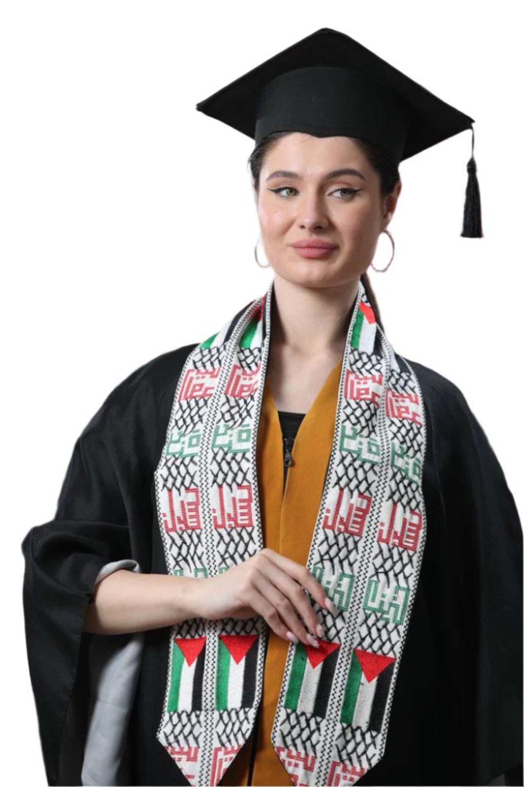 Flag & Cities in Palestine Graduation Stole: Heritage and Achievement ...