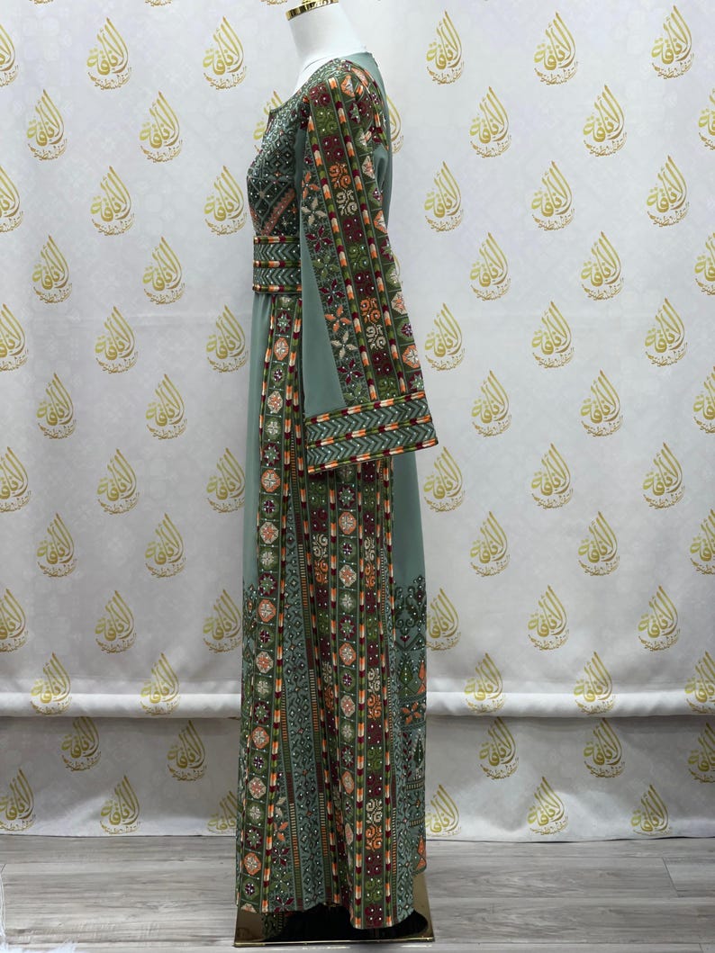 Olive Roots by Um Ehsan: Limited Edition Embroidered Custom Thoub - Etsy