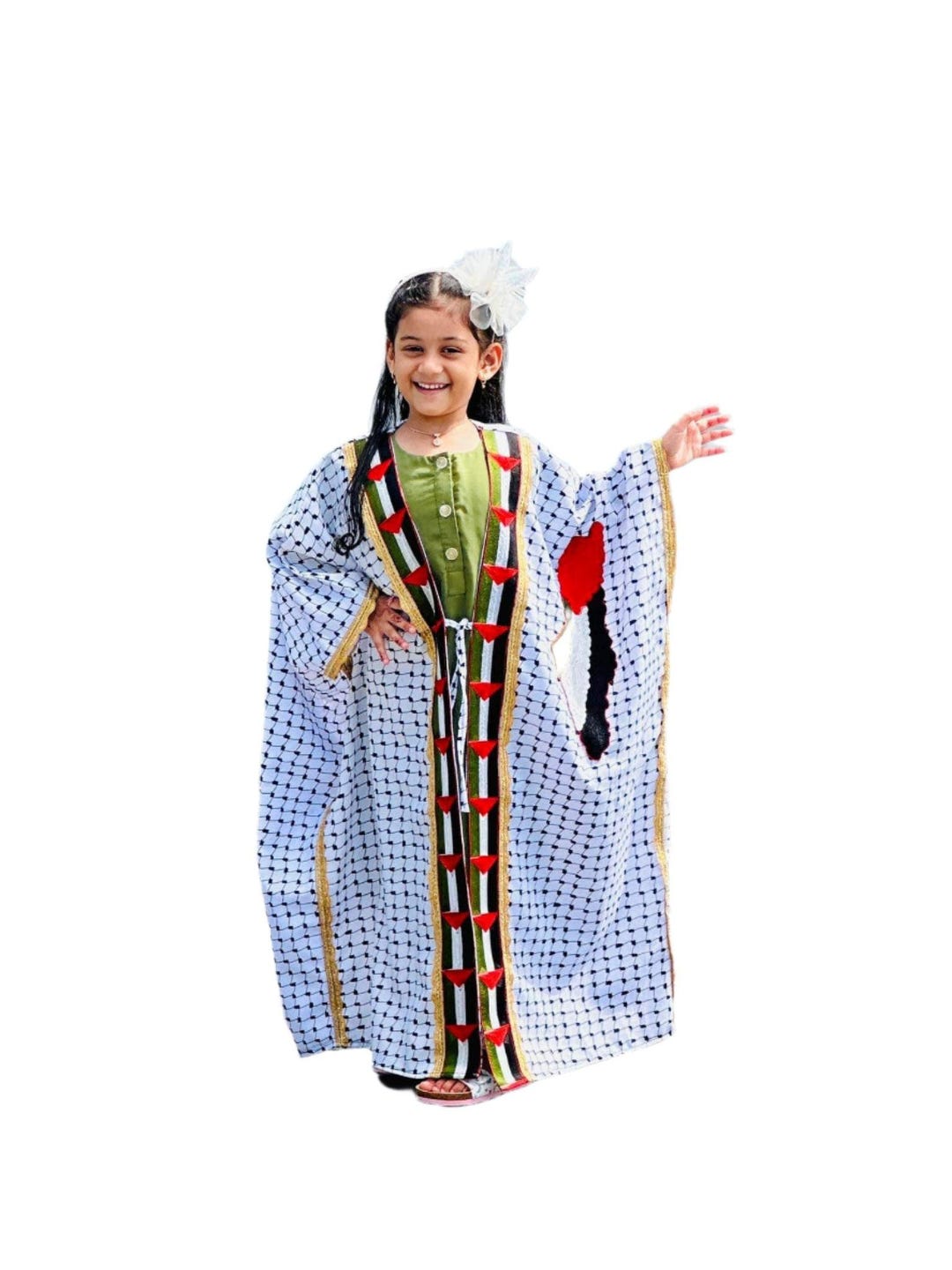 Girls Kufiya Bisht: A Fusion of Tradition and Modern Style - Etsy