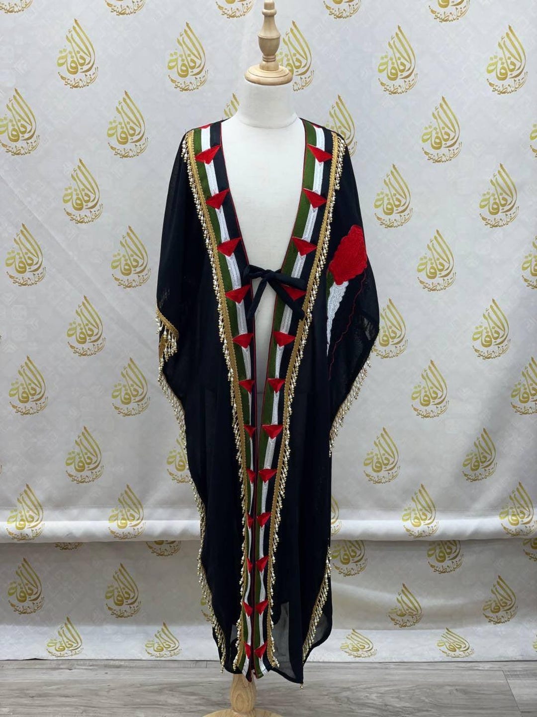 Girls Palestinian Chiffon Bisht: Elegance and Cultural Charm - Etsy