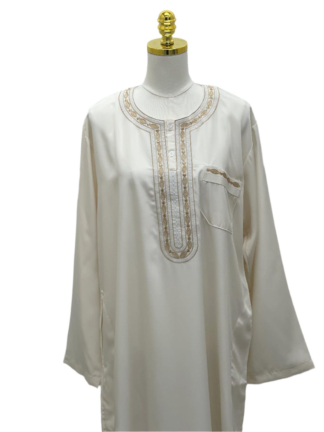 Elegant Multi-color Thobes With Gold Embroidery - Etsy