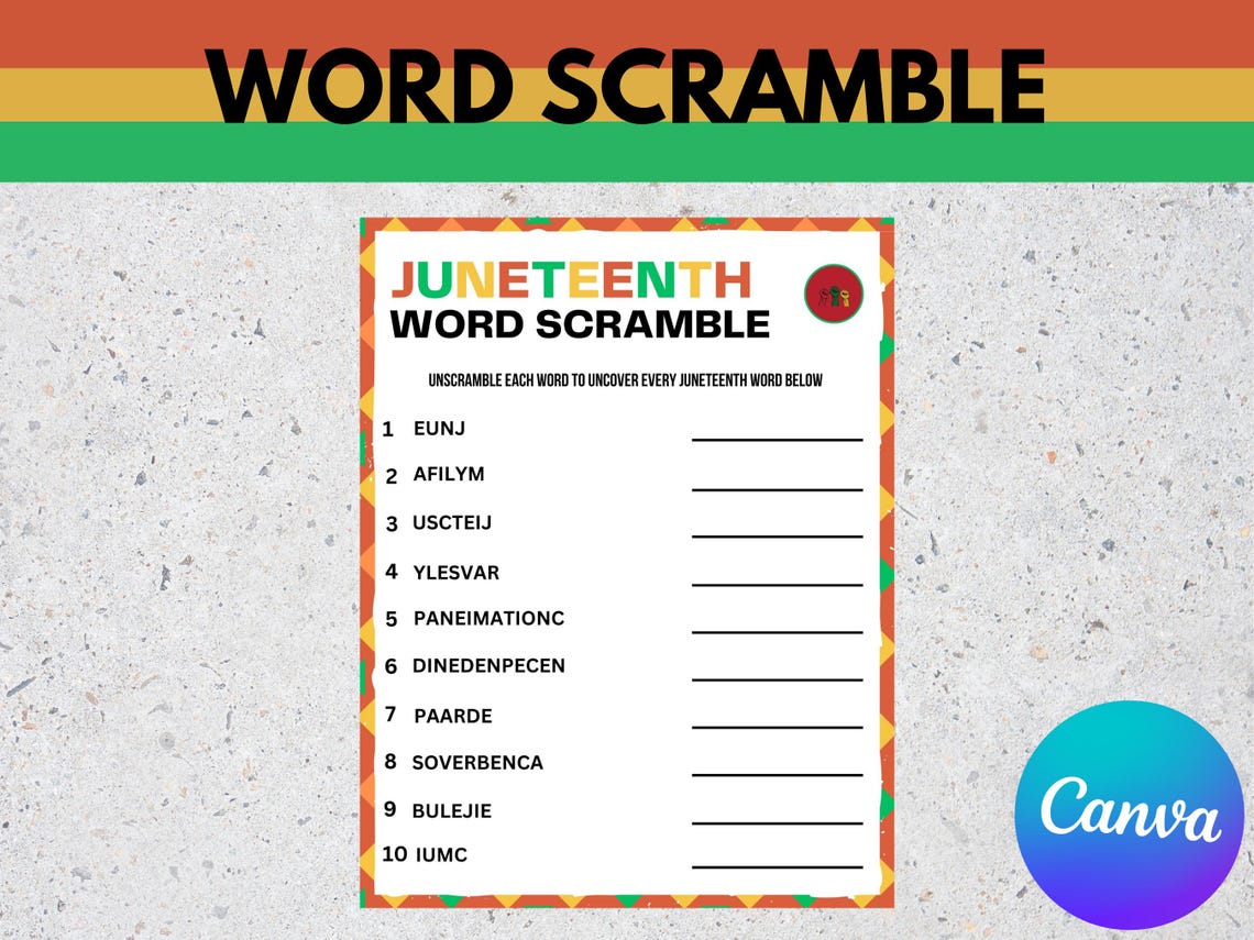 Juneteenth Games Bundle, Juneteenth Day Activity, Juneteenth ...