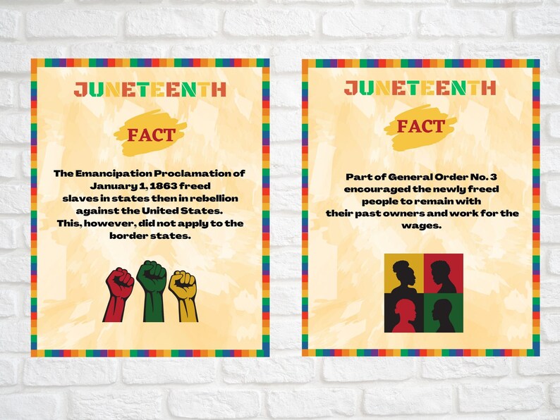 Juneteenth Posters, Freedom Day Posters, Juneteenth History Printable ...
